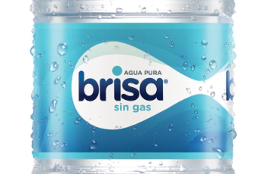 Agua Brisa vendrá en envase ecológico que posee 22% menos PET