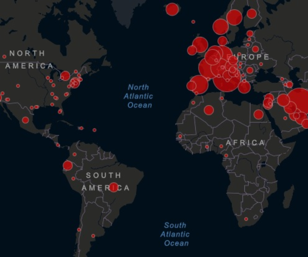 Así se comporta en tiempo real el mapa de la expansión del virus a ...